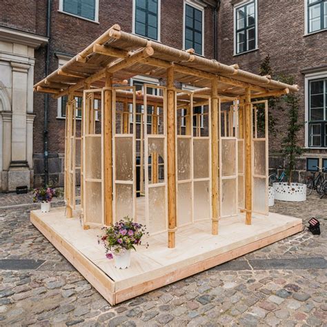 Greenhouse Like Pavilion Encloses Danish Sand And Plants At Chart Art Fair