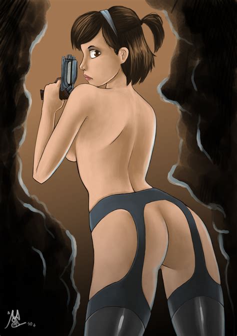 rule 34 1girls ass back view brown eyes brown hair ccdck dead space