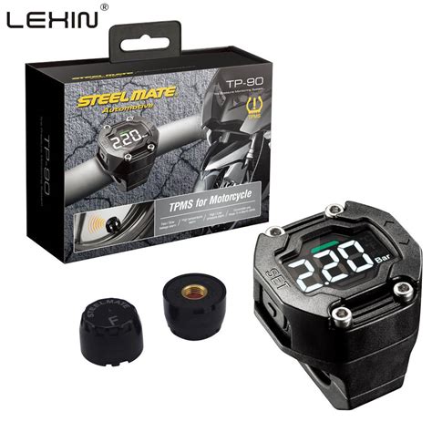 Steelmate TP Wireless DIY TPMS For Motorcycle Tire Pressure Monitor Waterproof External