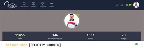 Hassaan Shahzad On Linkedin Tryhackme Cybersecurity Learning 12
