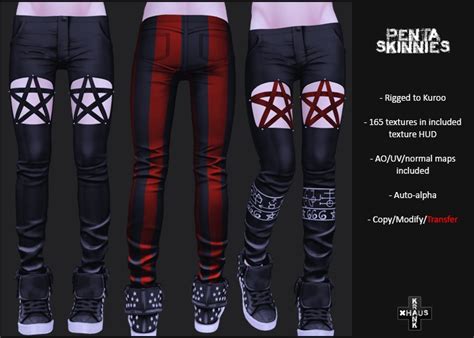 Second Life Marketplace Krankhaus Kuroo Pentaskinnies