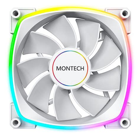 Buy Montech RX PWM ARGB Mm Reverse Fan White RX PWM W PC Case Gear Australia