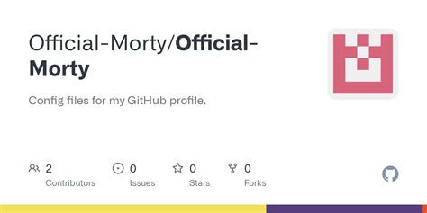 GitHub Official Morty Official Morty Config Files For My GitHub Profile