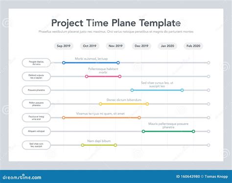 Business Project Time Plan Template With Project Tasks In Time