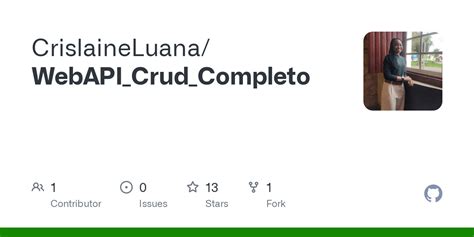 Github Crislaineluanawebapicrudcompleto