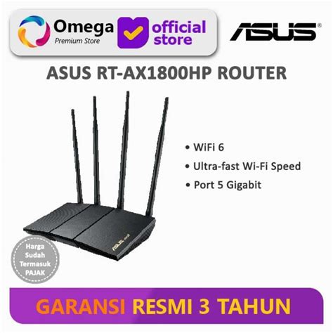 Jual Asus Rt Ax Hp Dual Band Wifi Wireless Router With Aimesh Pack Di Seller Velvet