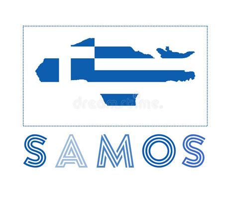 Samos Map Stock Vector Illustration Of Design Image 113921748