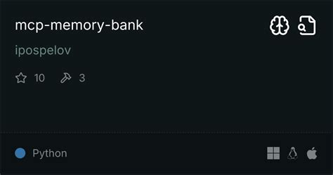 Memory Bank MCP Server Glama