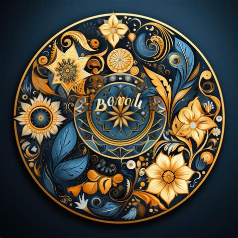 A Plate With The Word Blob On It Premium Ai Generated Image
