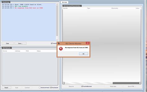 Launchxl Cc2650 Ble Device Monitor Not Working Bluetooth Forum Bluetooth®︎ Ti E2e Support