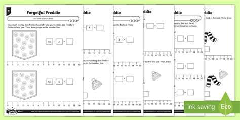 Counting Back To Subtract Differentiated Worksheet Worksheets