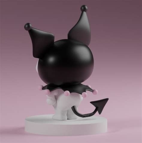 Stl File Kuromi Statue Standing Hello Kitty 👋 ・model To Download And