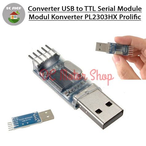 Jual Converter USB To TTL Serial Module Modul Konverter PL2303HX Prolific Shopee Indonesia