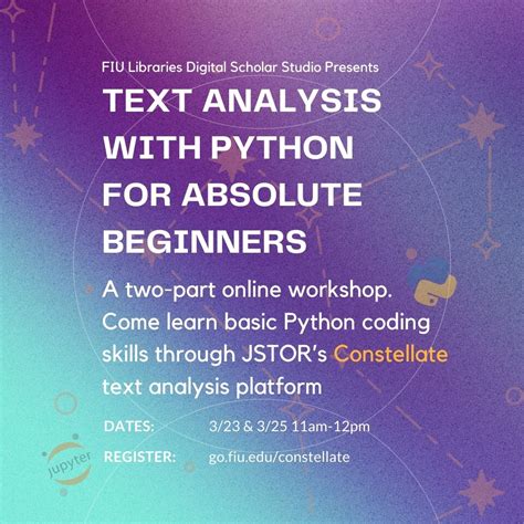 Text Analysis With Python For Absolute Beginners Digital Scholar Studio