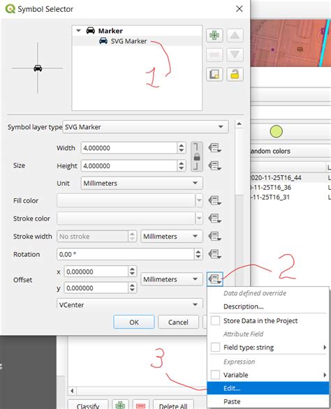 Connecting Offset Point Symbol To Its Original Position In QGIS Geographic Information Systems