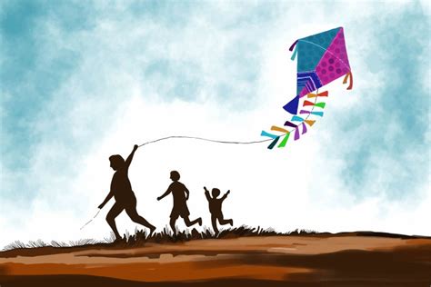 دانلود وکتور کودکان درحال بازی با بادبادک دانلود رایگان فایل لایه باز، Psd، وکتور، لوگو و موکاپ