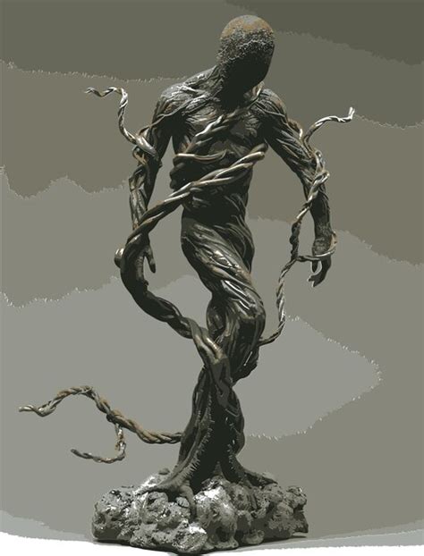 Premium Vector A Drawing Of A Man With A Tree Branch On It