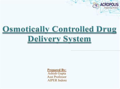 Osmotic Drug Delivery System Pptx