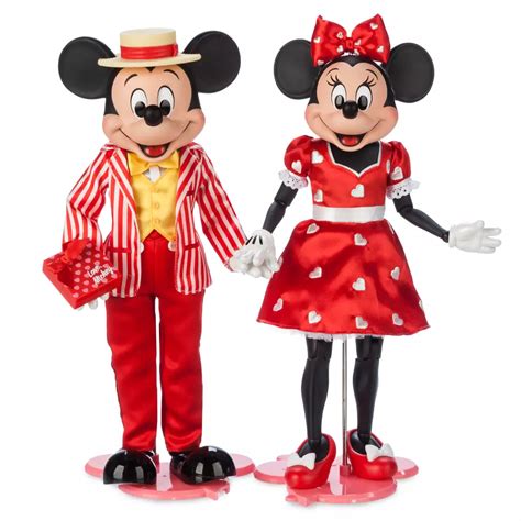 Mickey And Minnie Mouse Valentines Day Limited Edition Doll Set 2024