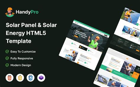 Handypro Solar Panel And Solar Energy Html5 Template