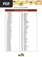 Spelling Bee Word List 2025 Pdf