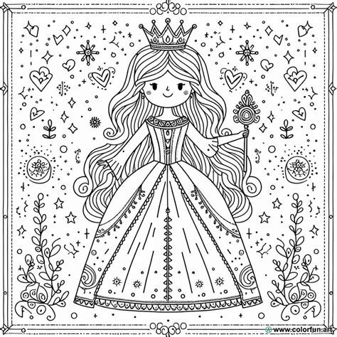 Kleurplaat Van Een Koningin Met Kroon Gratis Te Downloaden Of Af Te Drukken