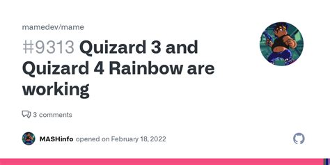 Quizard 3 And Quizard 4 Rainbow Are Working · Issue 9313 · Mamedev