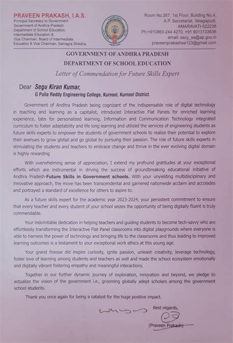 Kiran Kumar Segu On Linkedin Digitalskills Educationinnovation Gratitude Andhrapradesh