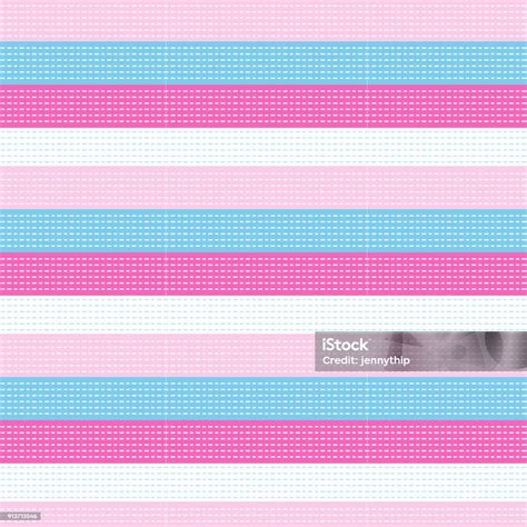 달콤한 파스텔 다채로운 가로 스트라이프 패턴 배경에 흰색 파선 0명에 대한 스톡 벡터 아트 및 기타 이미지 0명 가방 귀여운 Istock