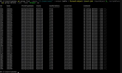 Delete Your Resource Groups In Parallel Using The Az Group Commandazure Devops And Visual