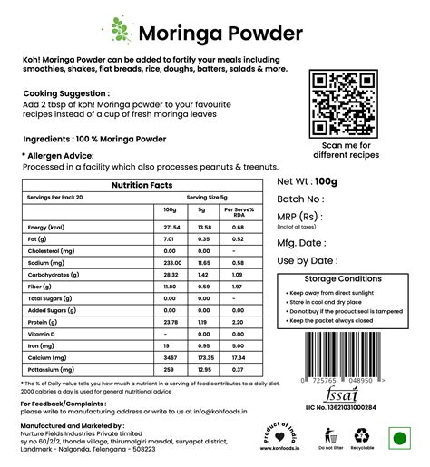 Moringa Powder Kohfoods