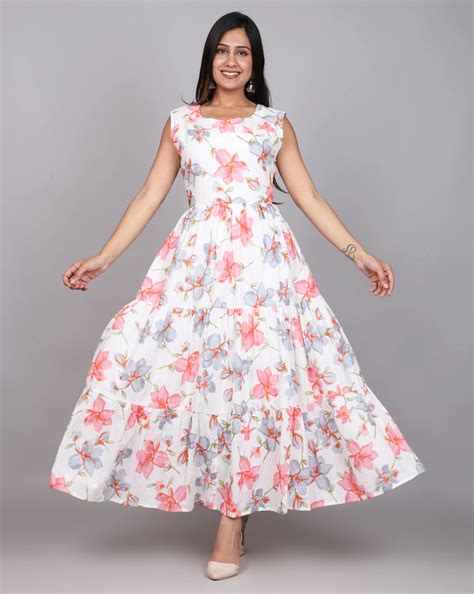 Buy Pink Flower Dress With Cotton Embroidered Jacket