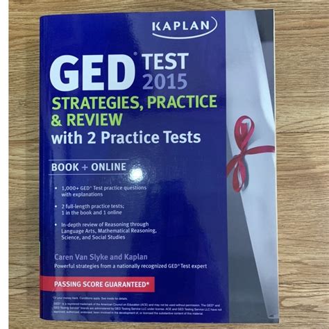 Kaplan Ged Test 2015 Strategies Practice And Review With 2 Practice Tests หนังสือมือสอง Shopee