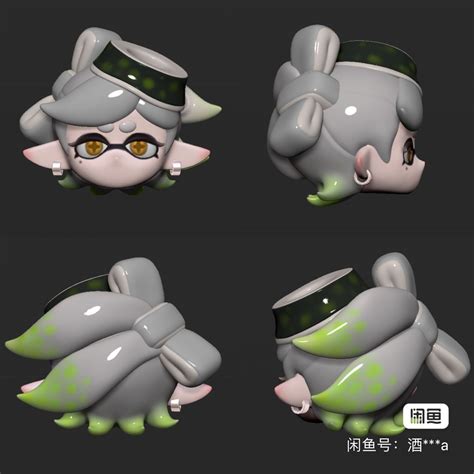 Splatoon Custom Marie Gsc Doll Head Splatoon Art Toys Design