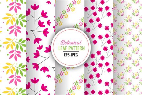 Seamless Botanical Leaf Pattern Graphic By Tanu · Creative Fabrica