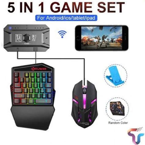 High Quality Rgb Gaming Wireless Bluetooth 5 In 1 Combo Keyboard And Mouse Best For Pubg Free