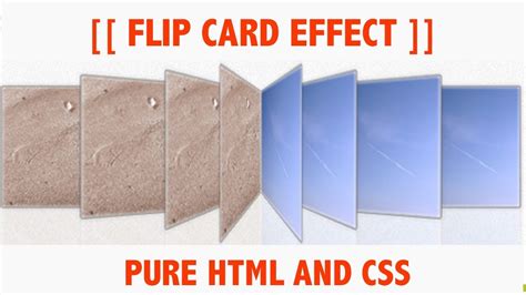 flip card effect in html 5 and css 3 very easy explanation youtube