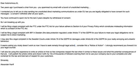 Alexander Hanff Llm Cippe Cipt On Linkedin Privacy Compliance Directmarketing Gdpr