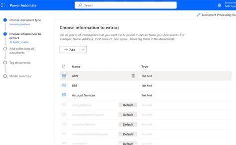 invoice processing model in ai builder futureability