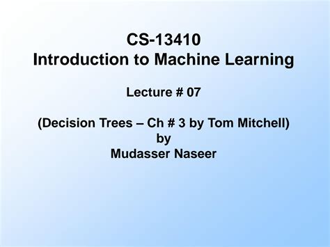 Solution Ml Decision Tree Overfitting In Machine Learning Notes