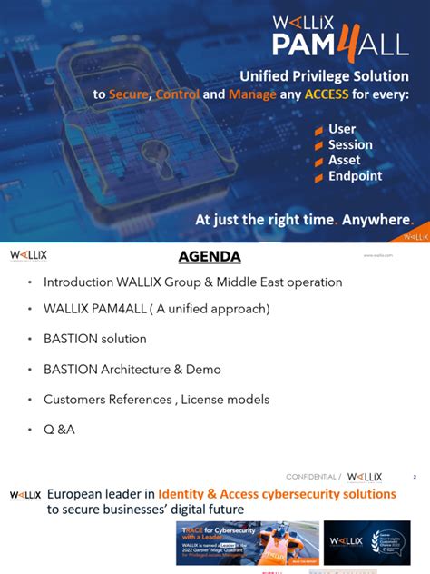 Pam4all Wallix Presentation Pdf Secure Shell Computer Security