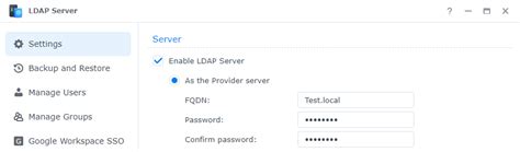 Setup Synology Ldap Server And Certificates