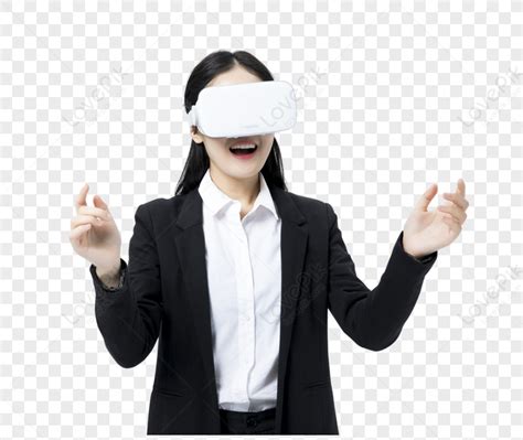 Vr 안경을 쓴 여자 Png 일러스트 무료 다운로드 Lovepik