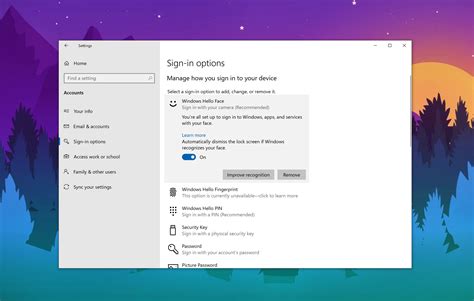 Windows Hello Intune Clockfad