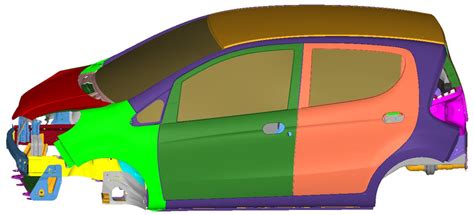 Vehicle Body Finite Element Model Download Scientific Diagram
