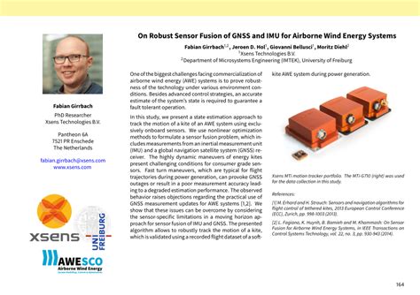 Pdf On Robust Sensor Fusion Of Gnss And Imu For Airborne Wind Energy