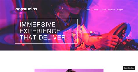 Whoissethloopstudios Landing Page Main React Codesandbox