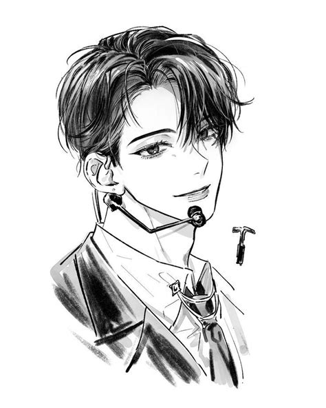 데못죽에 있는 님의 핀 초상화 드로잉 캐릭터 일러스트 귀여운 만화 그림