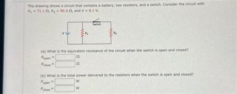 Solved The Drawing Shows A Circuit That Contains A Battery Chegg Com