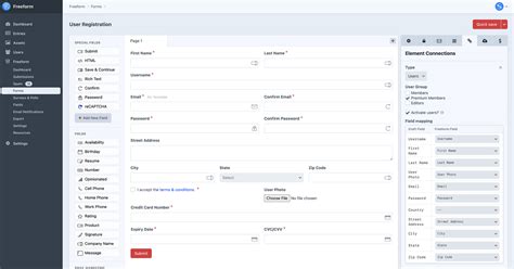 User Registration User Guides Freeform 4x For Craft Solspace